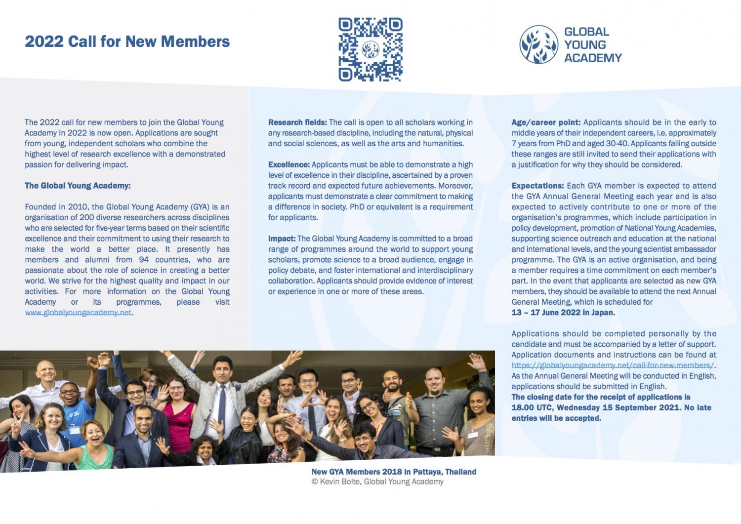 Apply for a GYA membership before 15 September 2021 | ARCH-India